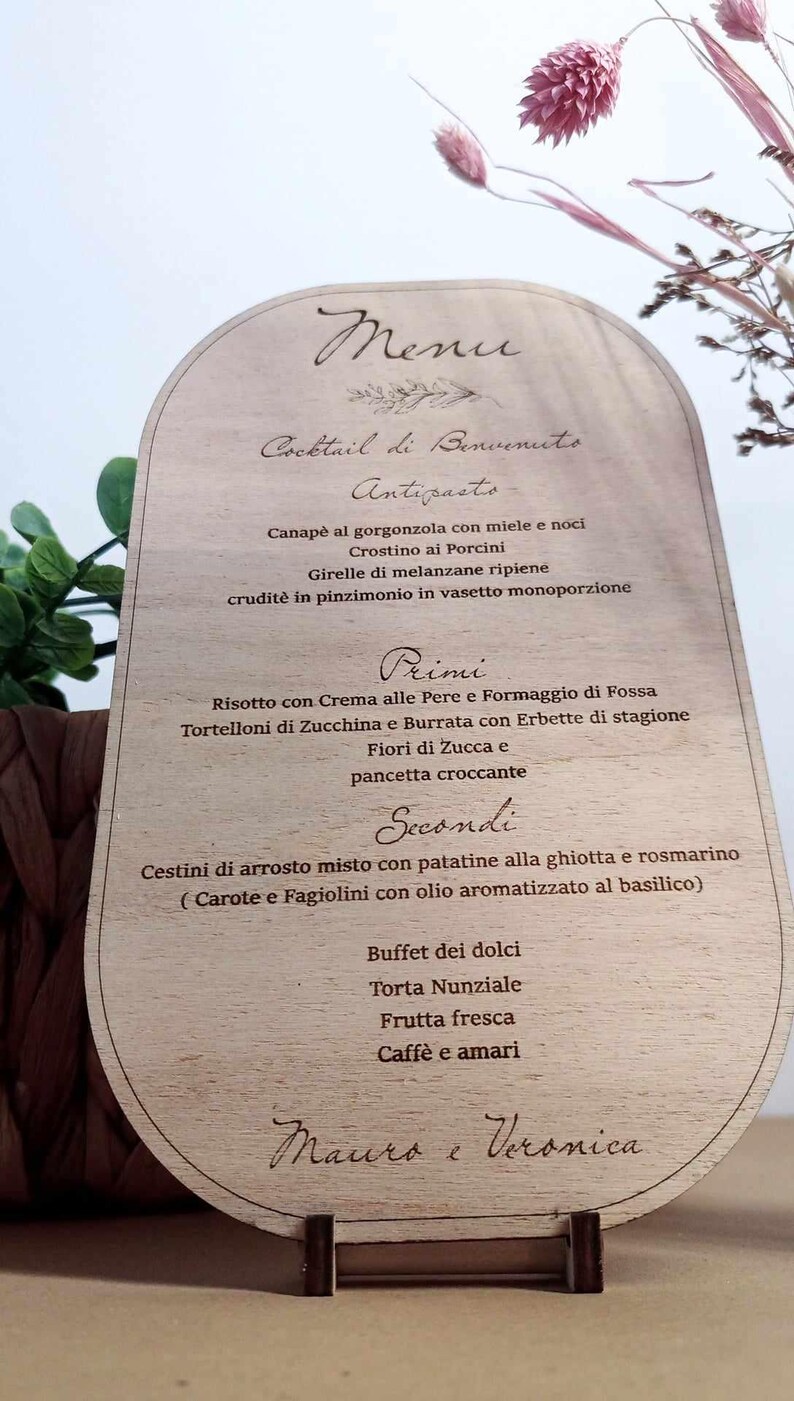 Archivos DXF y SVG Menús de Madera para Bodas y Eventos | Diseño para ...