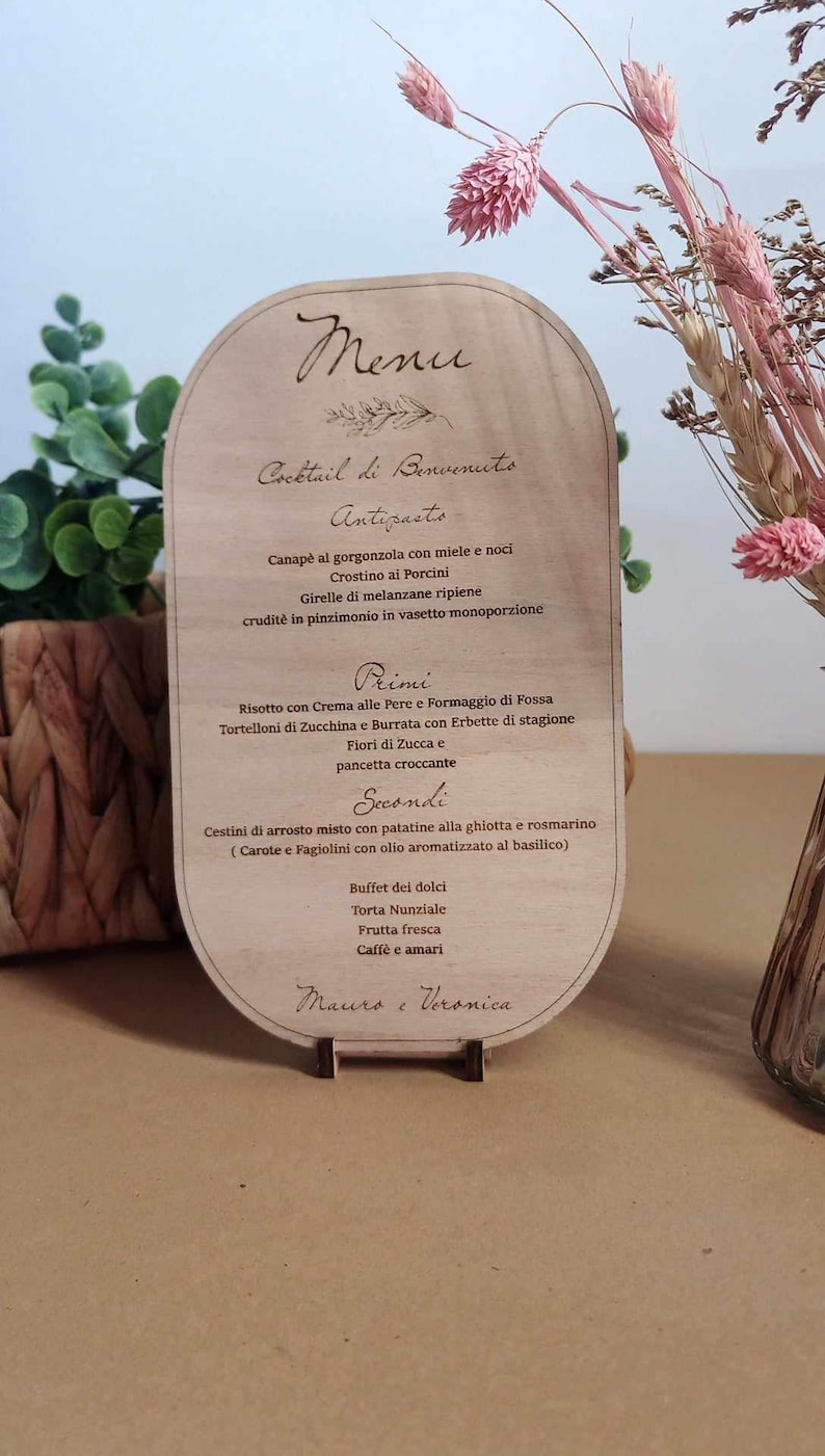 Archivos DXF y SVG Menús de Madera para Bodas y Eventos | Diseño para ...