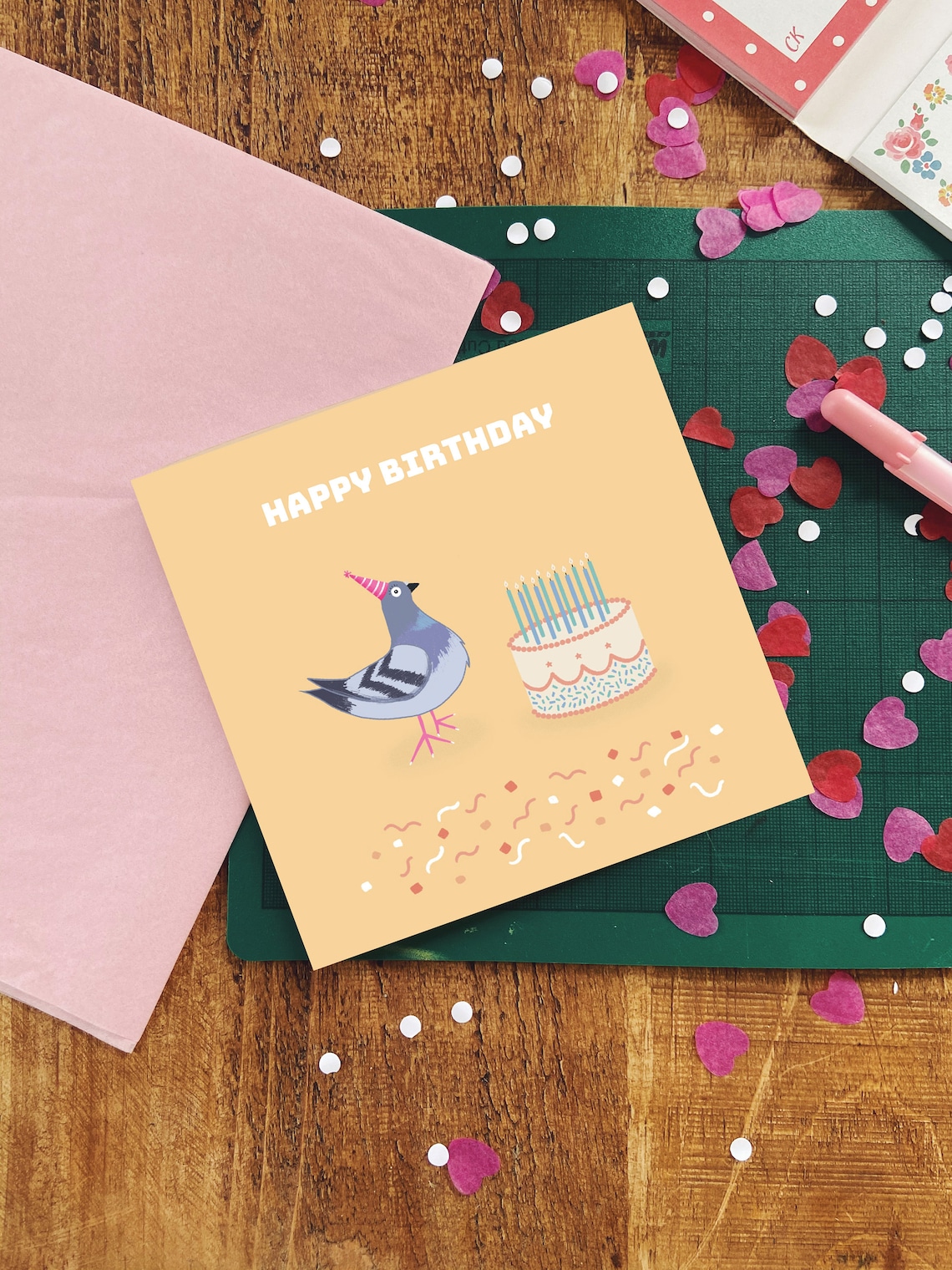 Pigeon Happy Birthday Card Birthday Card Greetings Card - Etsy