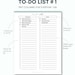 To Do List Printable Page | Instant PDF Download | 3 Editable Pdfs | Letter Size | 2 Colors - Etsy