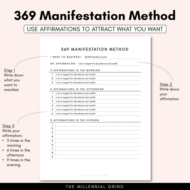 369 Manifest Journal | 369 Manifestation Journal | 369 Method | 369 ...