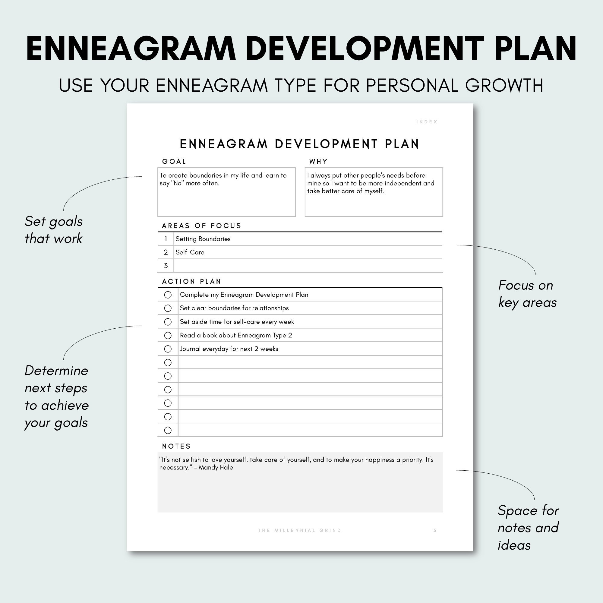Enneagram Planner Enneagram Type Worksheets Enneagram - Etsy Canada