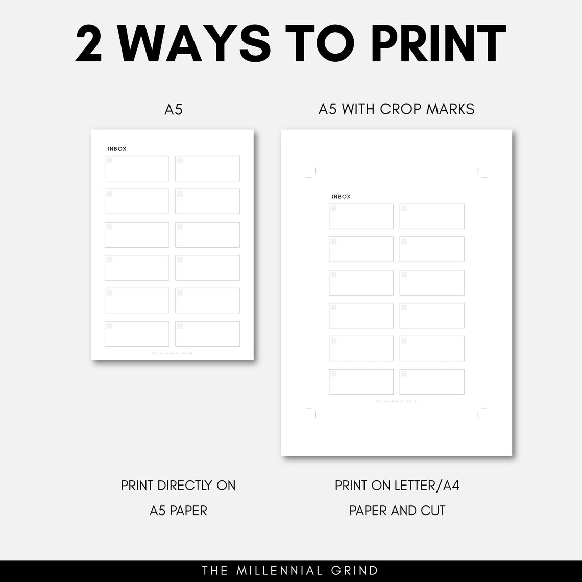 A5 Inbox Inserts | A5 Inbox Printable | A5 Inbox Planner Inserts ...