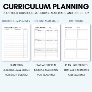 Homeschool Planner | Homeschool Printables | Editable PDF | Homeschool ...