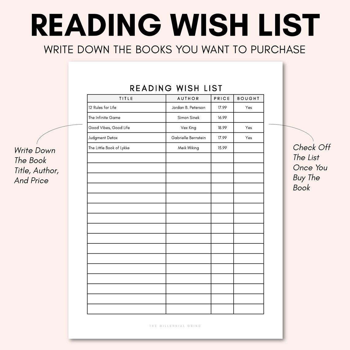 Reading Planner Reading Journal Reading List Reading Log - Etsy Canada