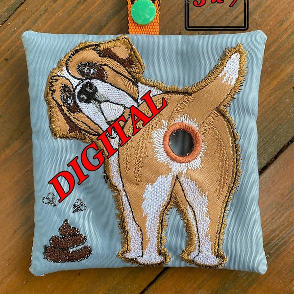 Saint Bernard Poop Bag Holder - Etsy