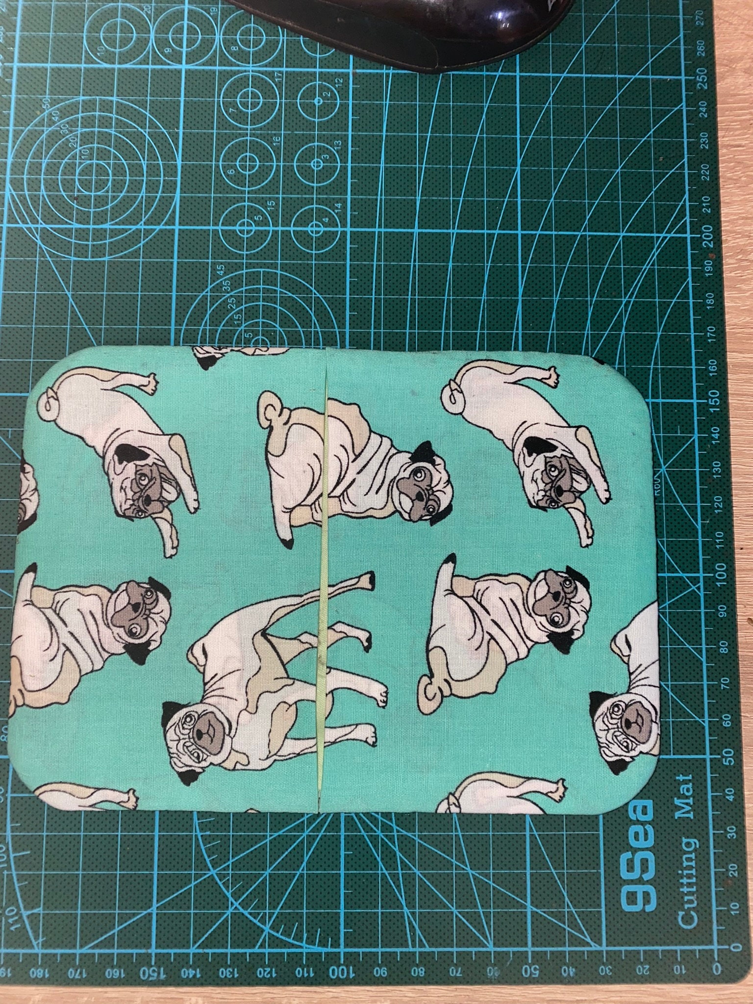 ITH Easter Pug Mug Rug Embroidery Design. Coaster Machine - Etsy