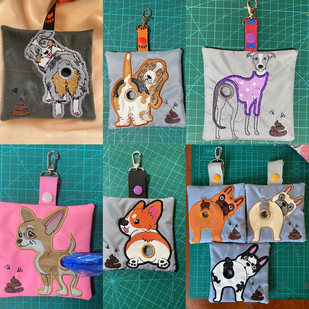 ITH Poop Bag Dispenser Machine Embroidery Design. Dog Poop Bag Holder ...