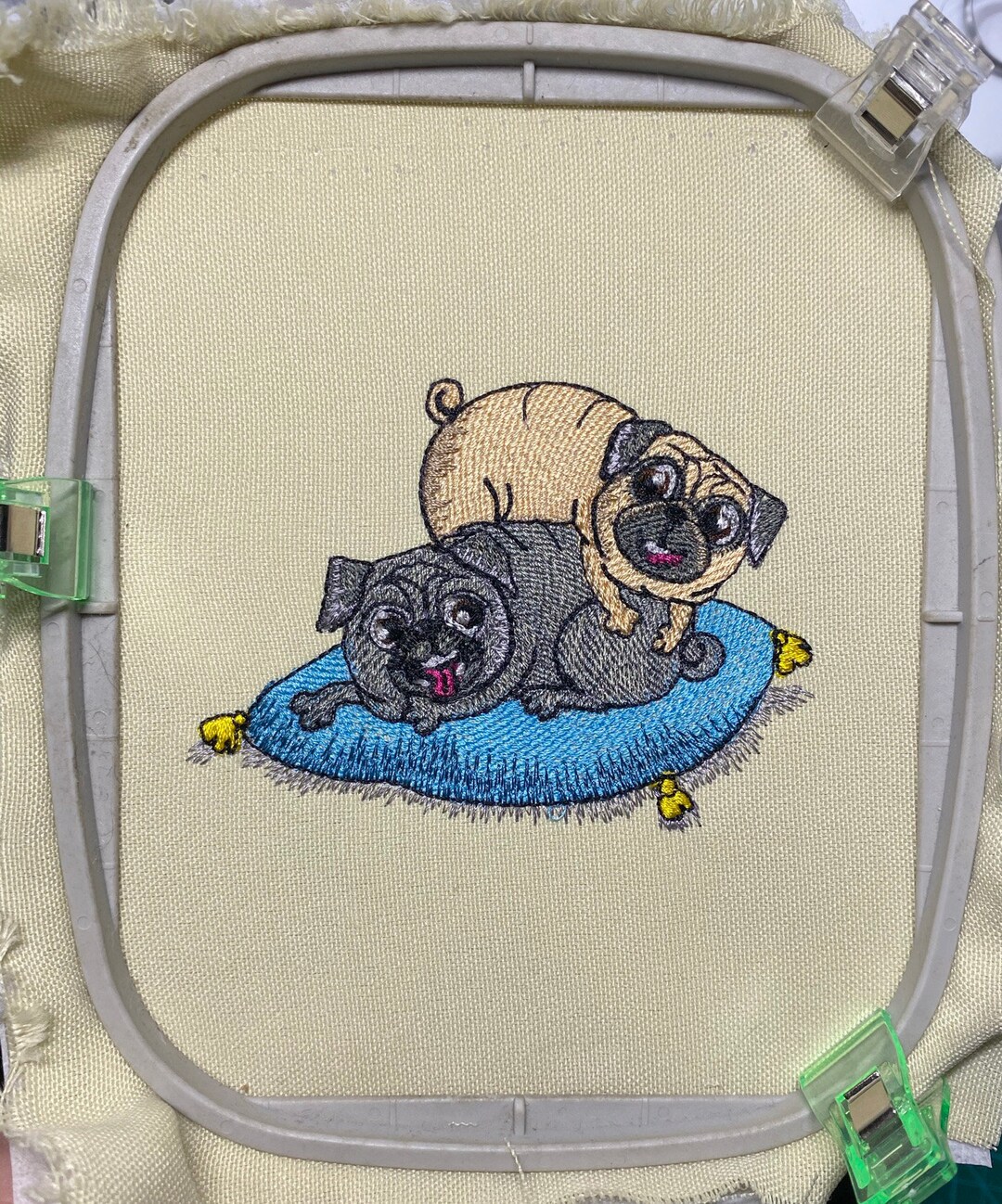Pug Embroidery Design. Pug Dog. Pugs Machine Embroidery Design. Pugs on ...