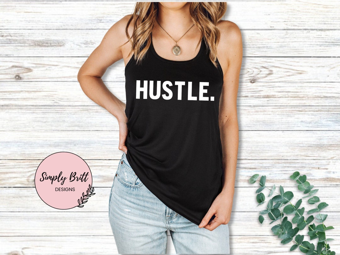Hustle Women's Workout Tank Top, Womens Racerback Tank, Workout Fitness ...
