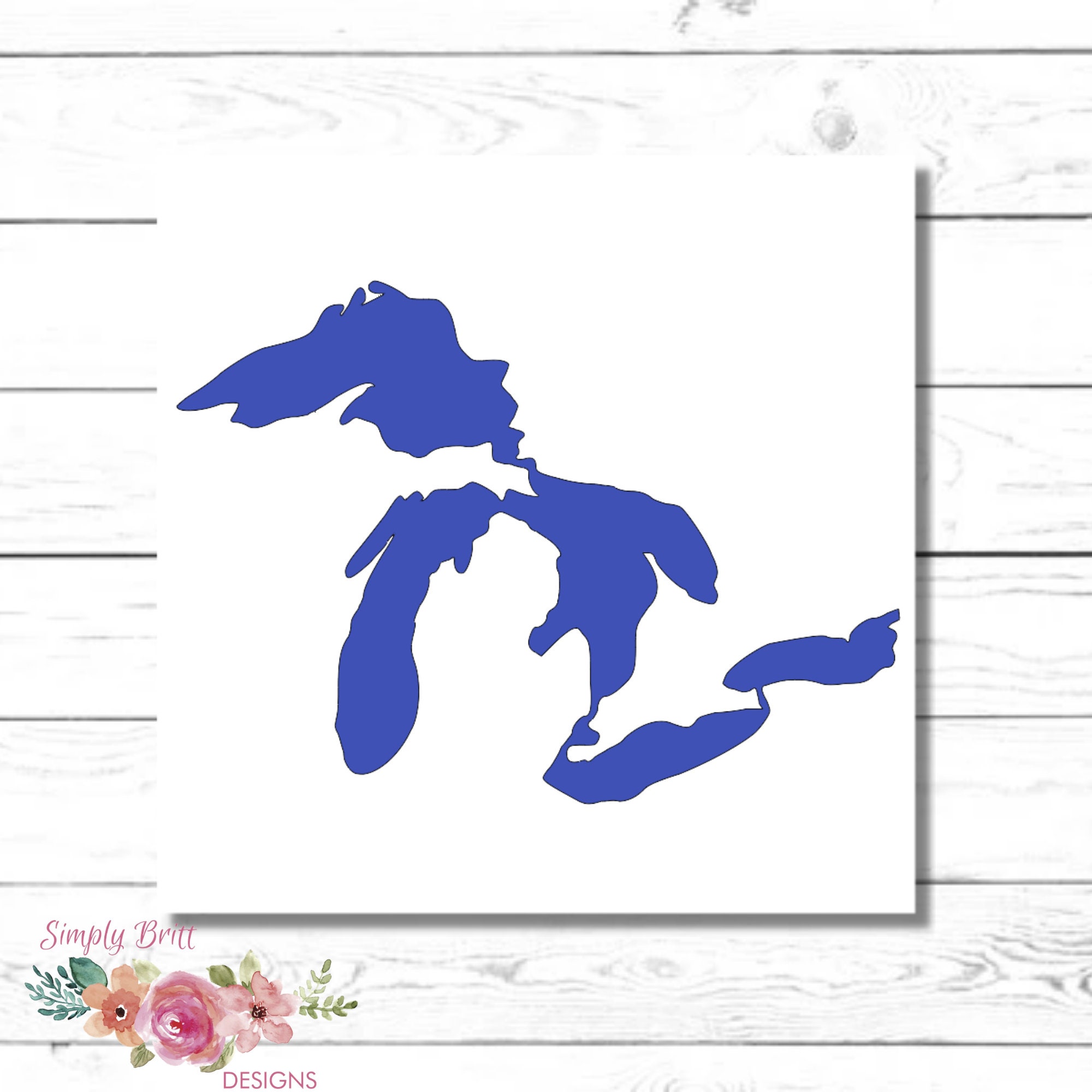 Michigan Lakes Decal / Michigan Lakes Window Decal / Michigan Lakes ...