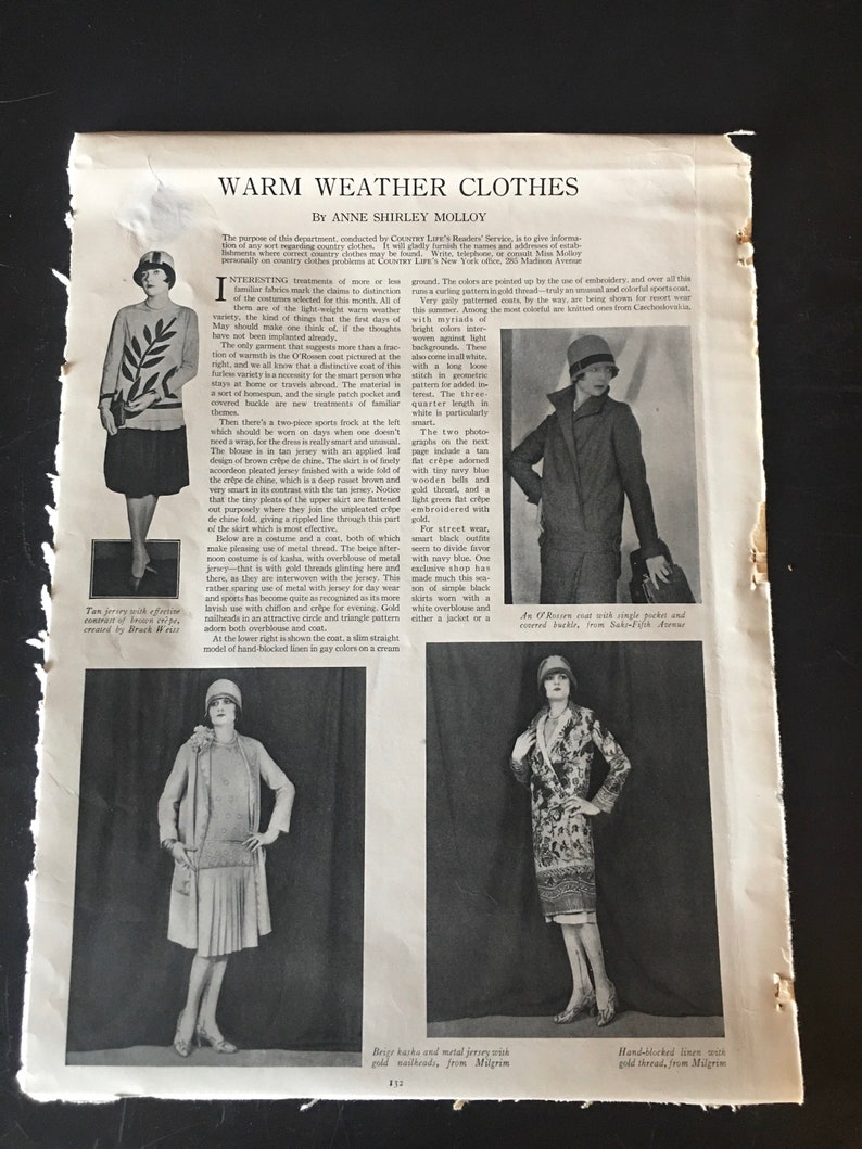 1920’s Fashion Advert - Etsy