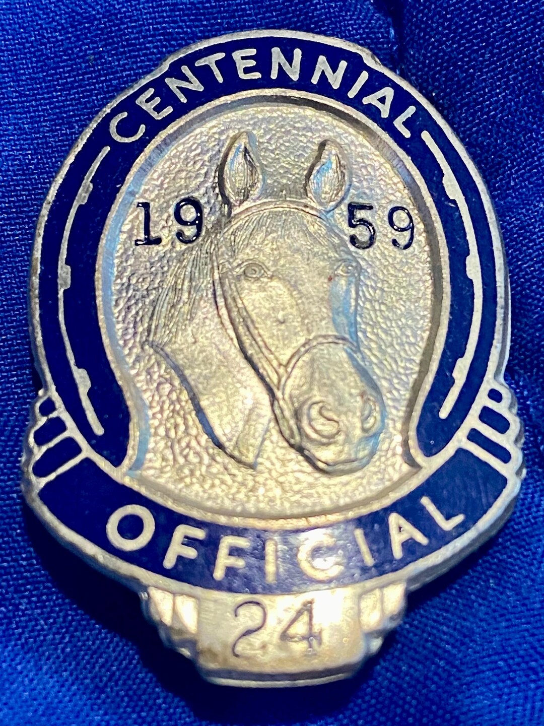 Vintage Cenntenial Race Track Pin - Etsy