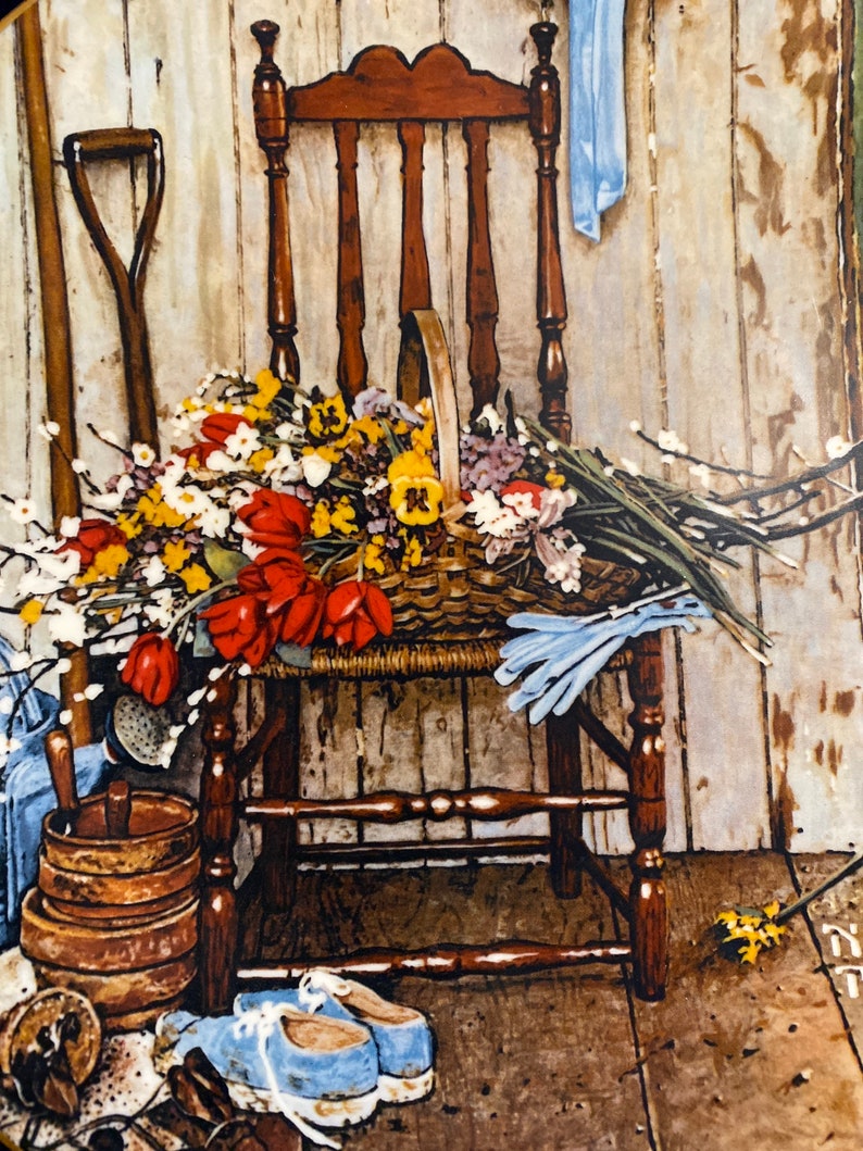 Spring Flowers by Norman Rockwell - Etsy
