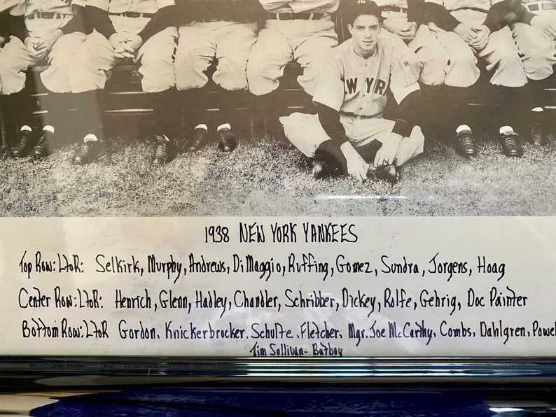 1938 New York Yankees Team Photo - Etsy