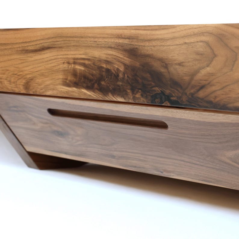 Shepin Solid Walnut Bed Frame – Heartfully Crafted, Built to Last - Etsy