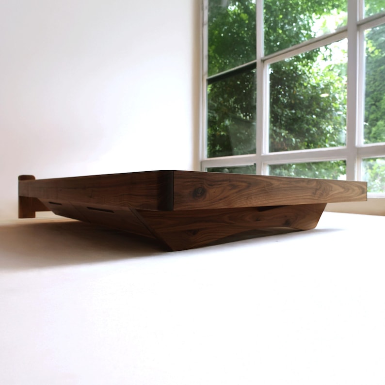 Shepin Solid Walnut Bed Frame – Heartfully Crafted, Built to Last - Etsy