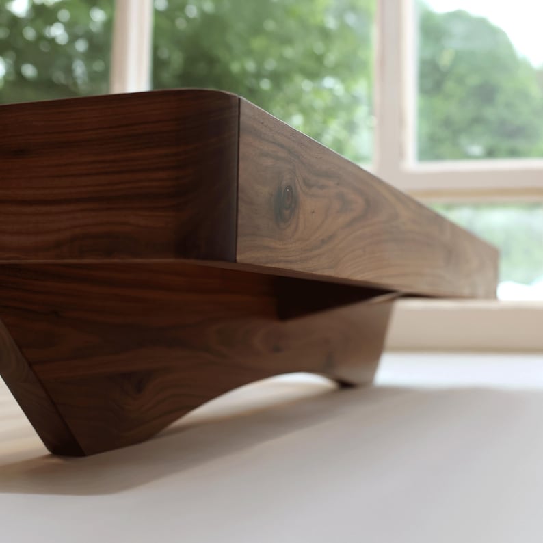 Shepin Solid Walnut Bed Frame – Heartfully Crafted, Built to Last - Etsy