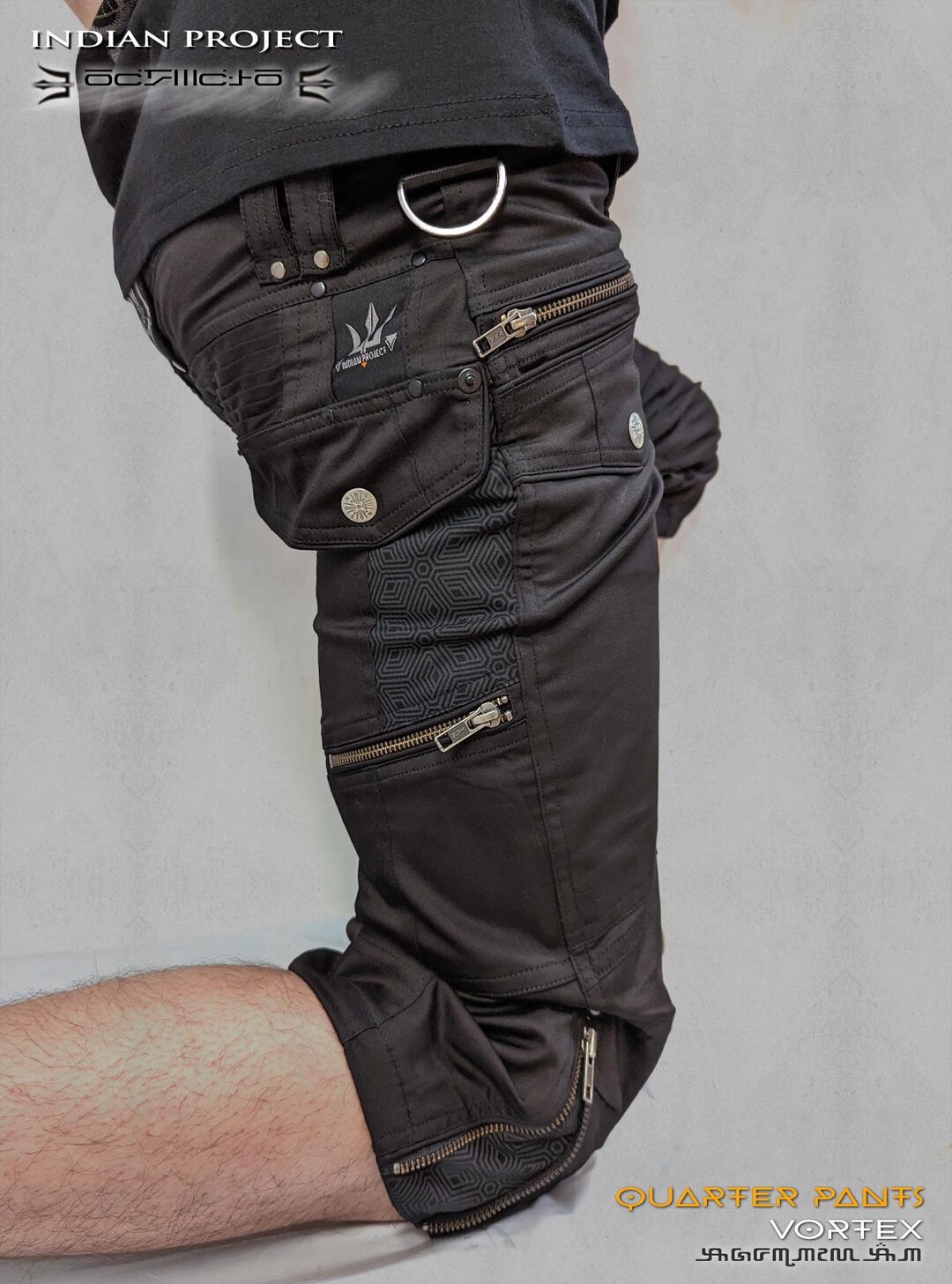 Men's Vortex 3/4 Capri Short Pants for Flow, Festival, Fire and Style ...