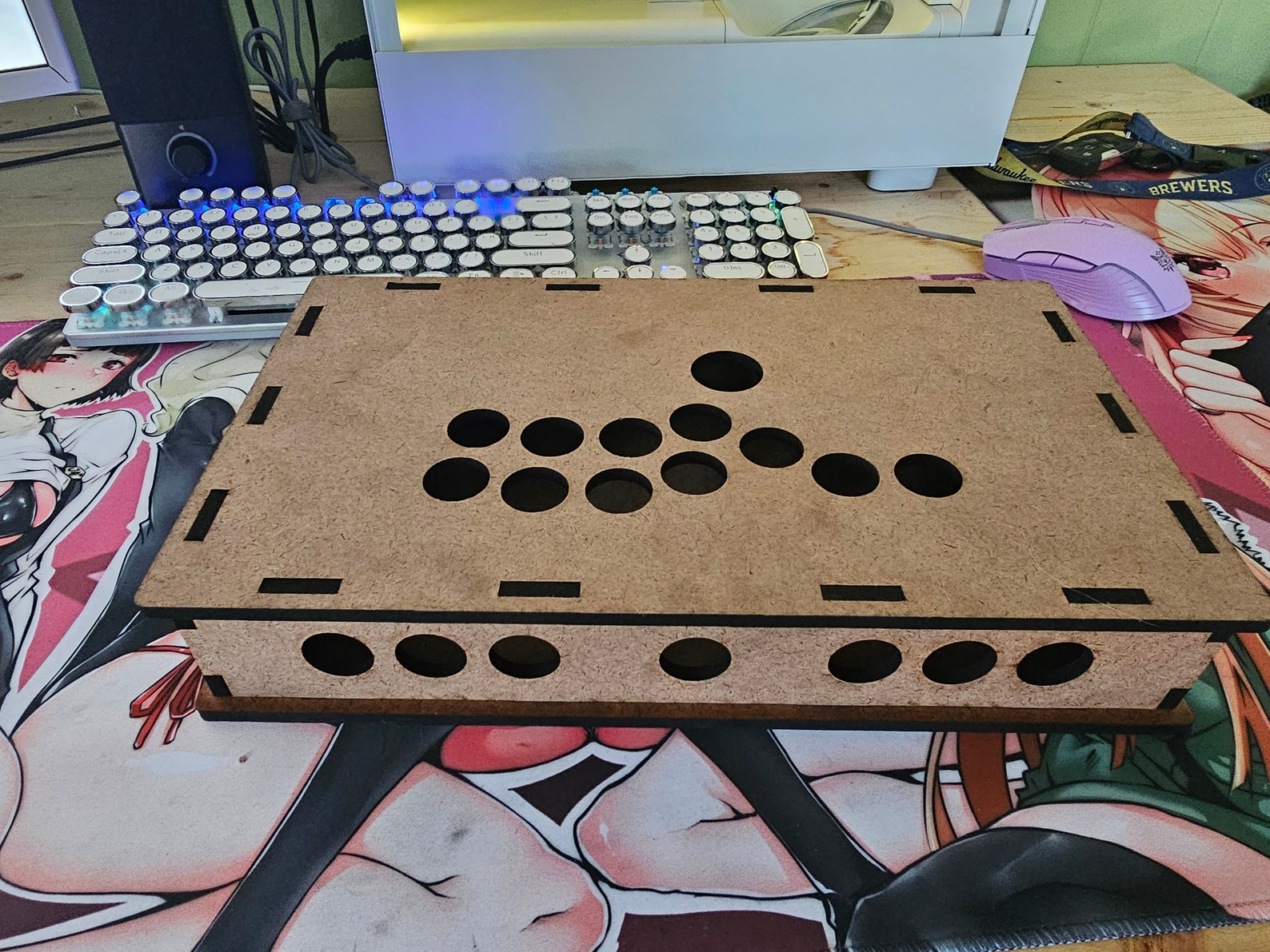 Fightstick Case With Traditional and Custom Layouts 1/4" MDF. - Etsy