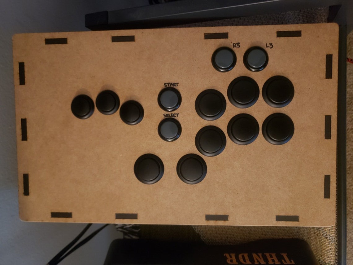 Fightstick Case With Traditional and Custom Layouts 1/4" MDF. - Etsy