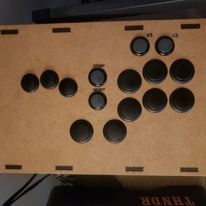 Fightstick Case With Traditional and Custom Layouts 1/4" MDF. - Etsy