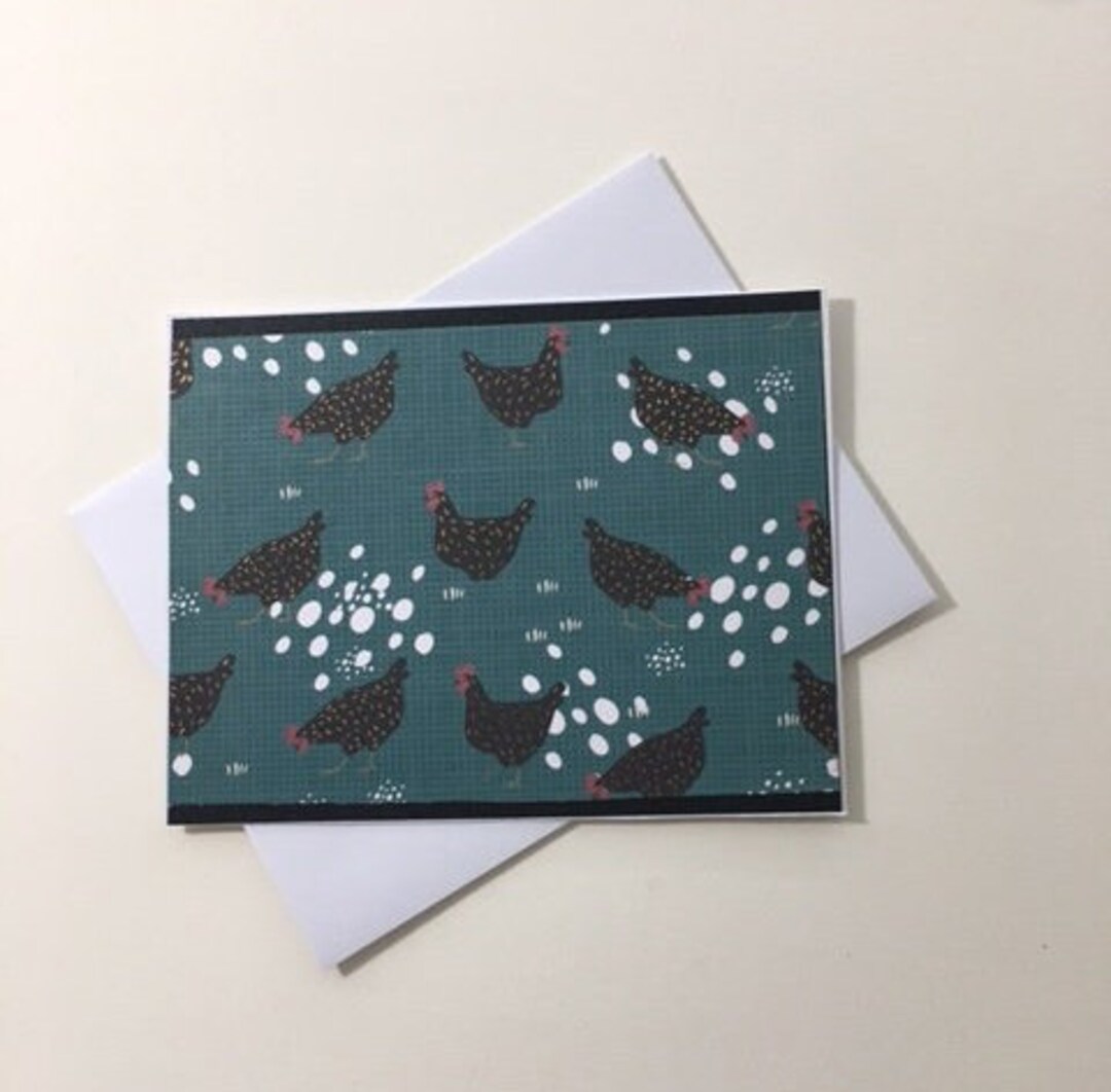 What Came First A Handmade Note Card That is Blank on the Inside. All ...