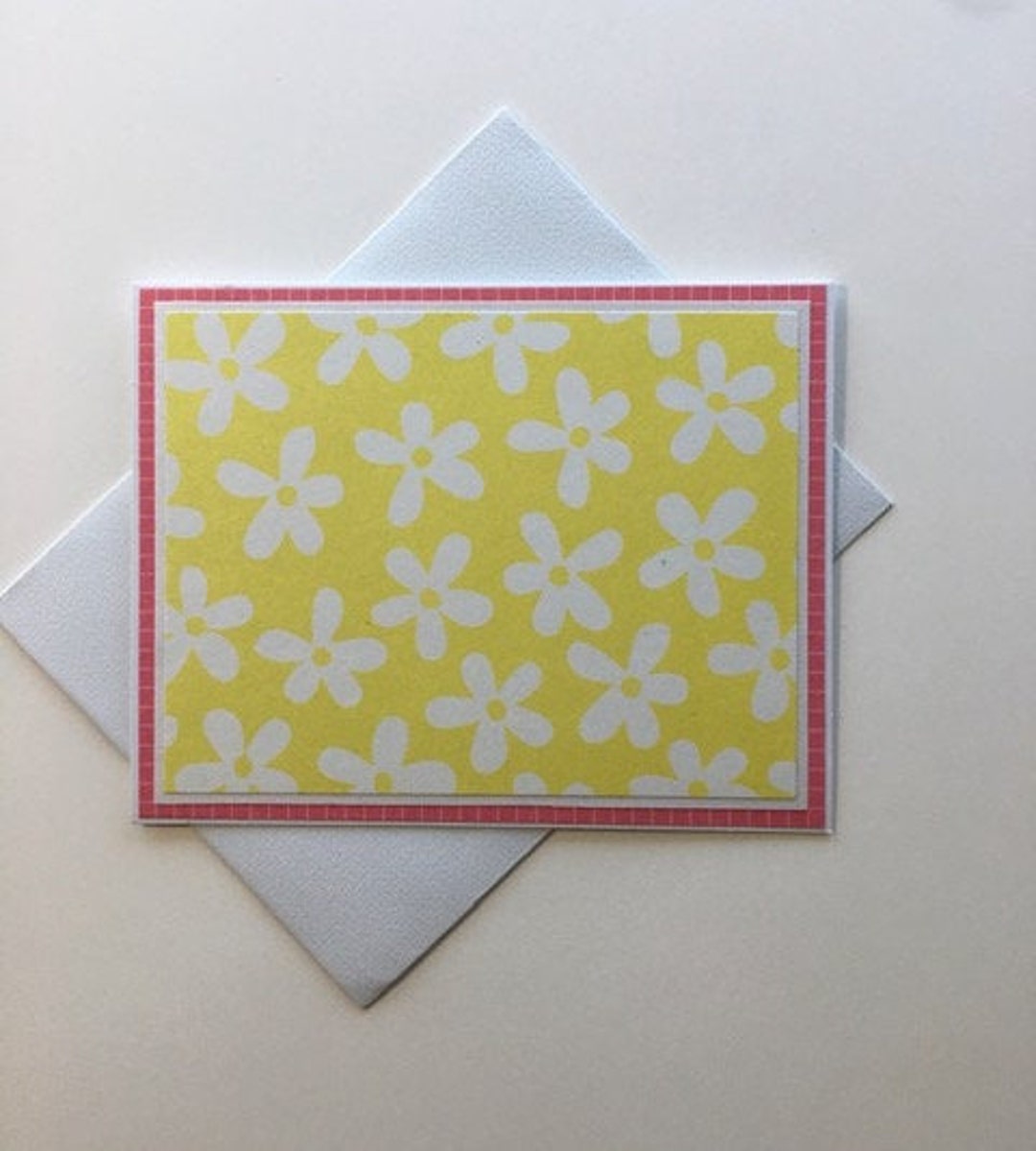 These Flowers Are Unique. A Handmade Note Card That is Blank on the ...