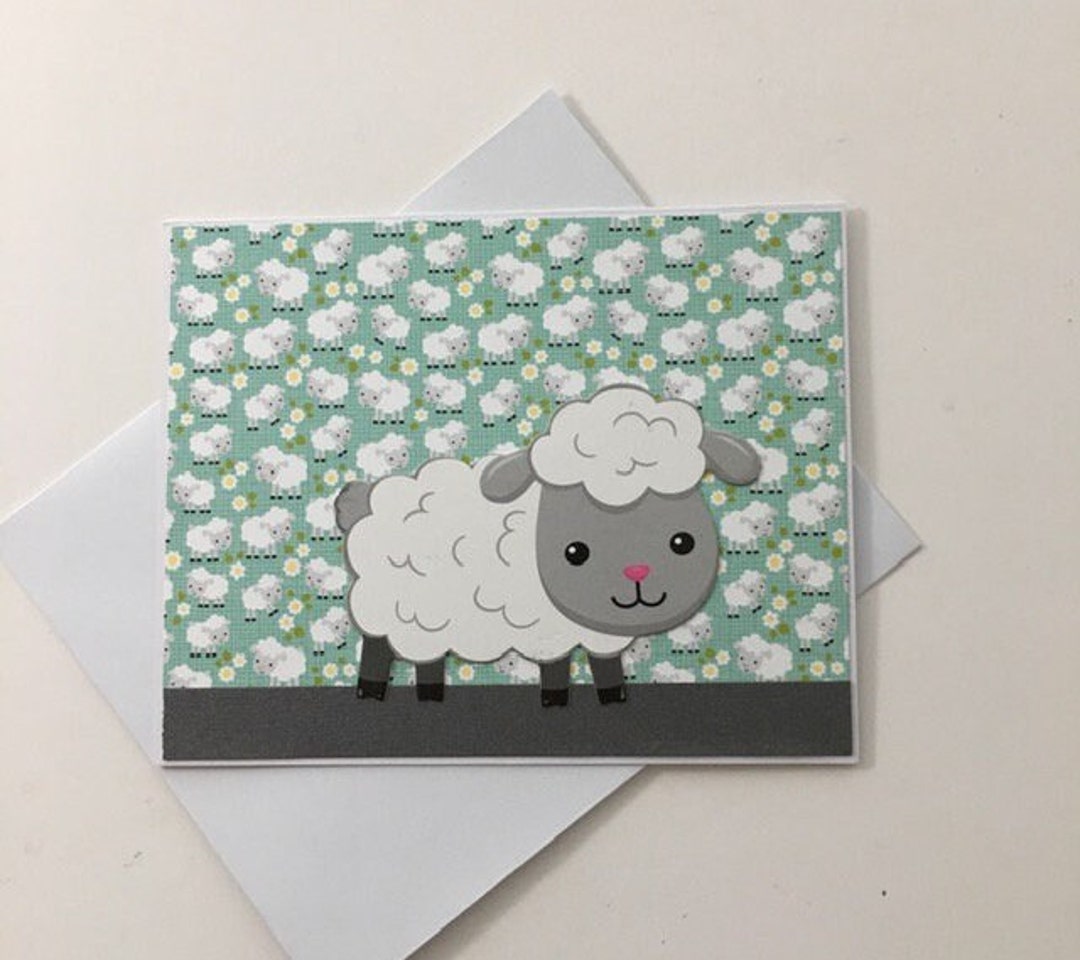 Baa Baa Baa. A Handmade Note Card That is Blank on the Inside. All ...