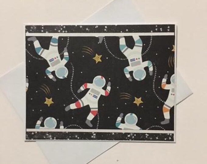 We Are on a Space Mission. A Handmade Note Card That is Blank on the ...