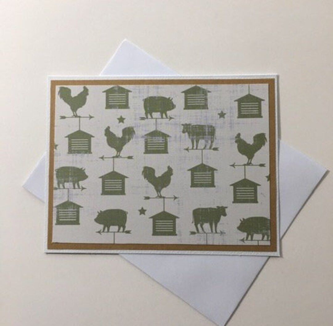 Are You Bringing Us Some Worms. A Handmade Note Card That is Blank on ...