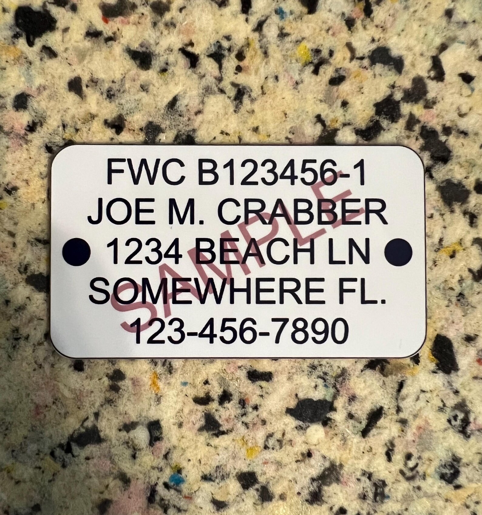 Custom Printed Aluminum Crab Trap Tags - Etsy
