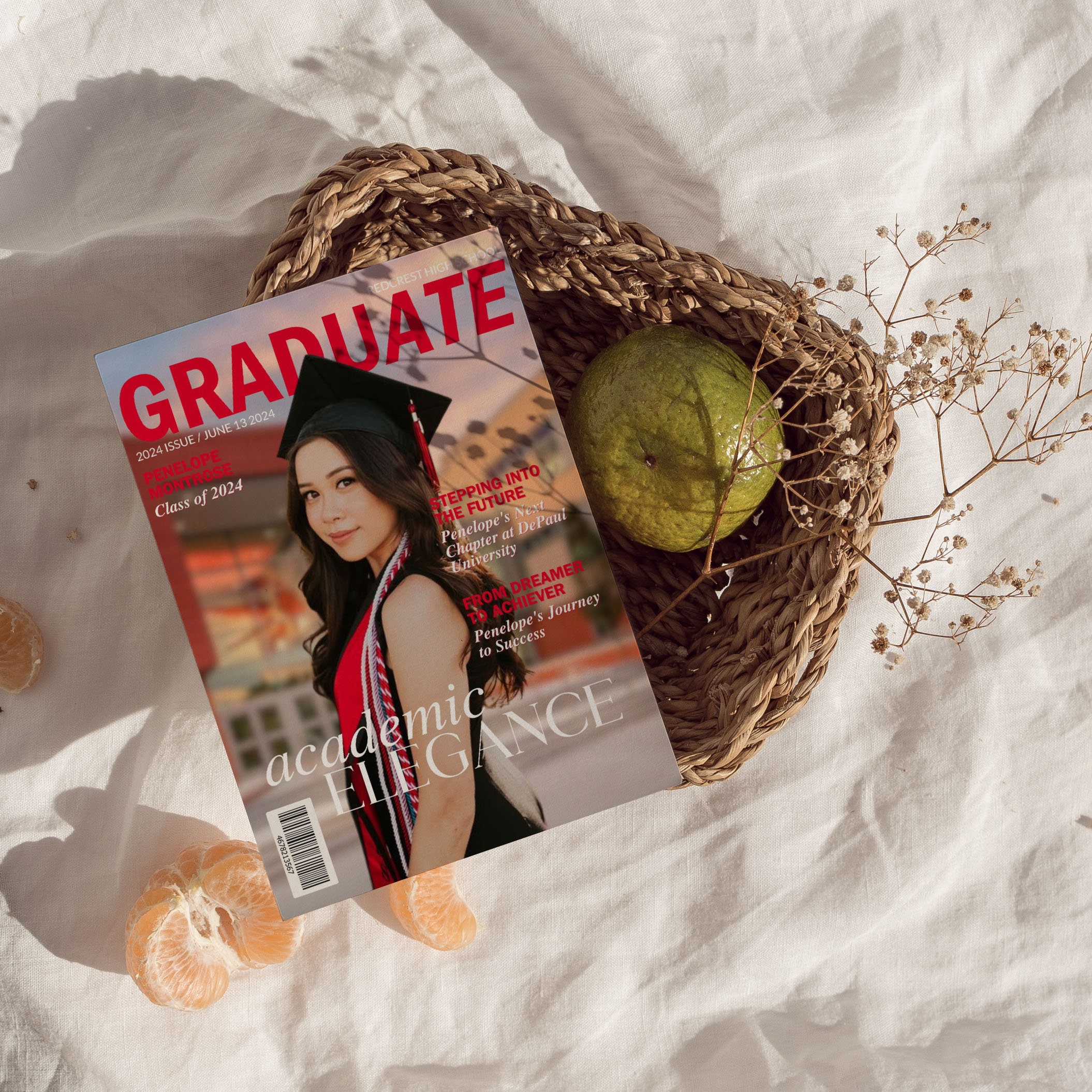 Graduation Magazine Cover, Graduation Invitation, Graduation Template ...