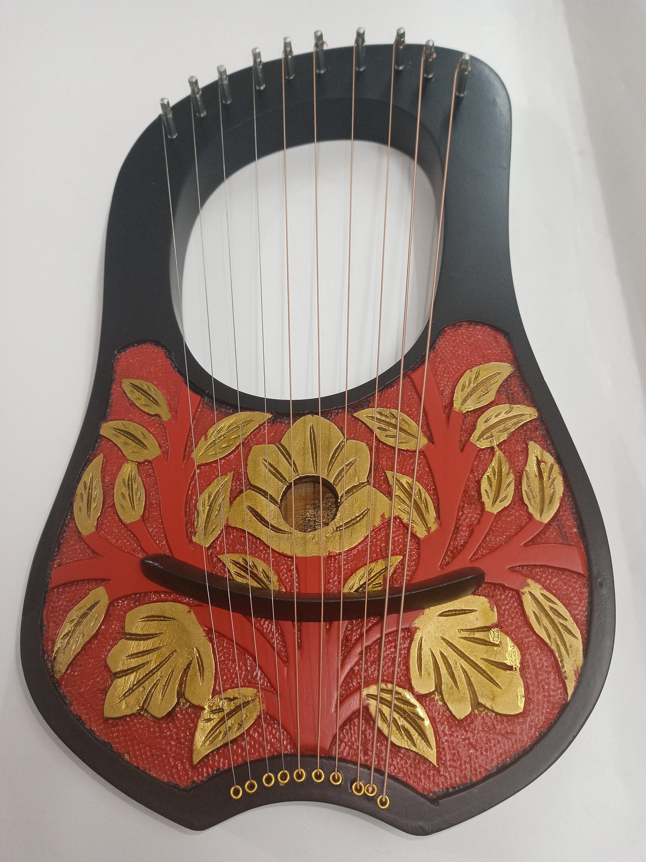 Lyre Harp 10 Strings with Tuning T and carry case | Etsy