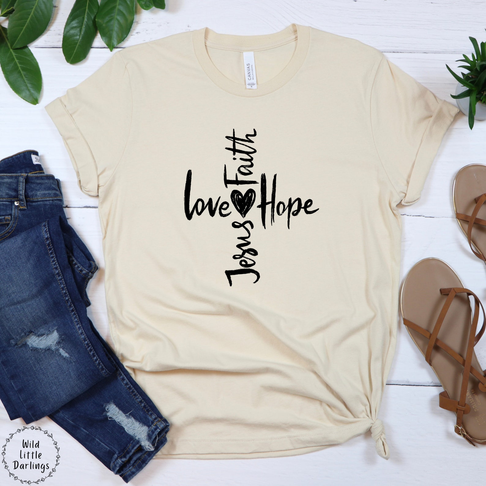 Faith Hope Love Jesus Shirt, Christian Shirt, Faith Shirt, Cross, Faith ...