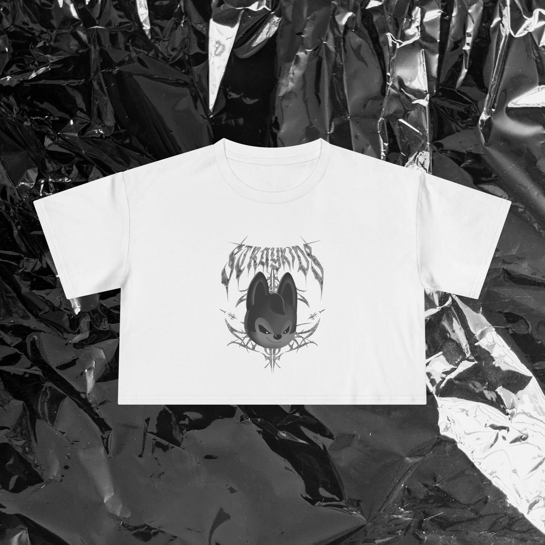 Bang Chan Wolf Chan Stray Kids Evil SKZOO Cropped Graphic Tee - Etsy
