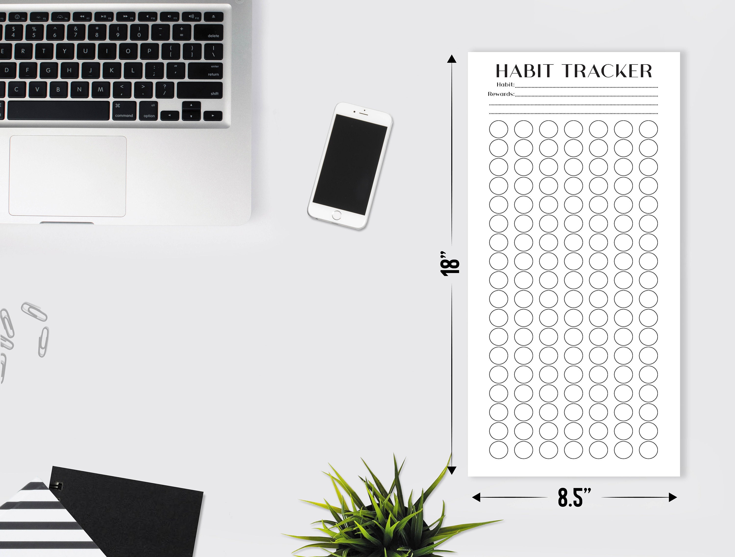 120 Day Habit Tracker Poster (3 Pack) - Etsy