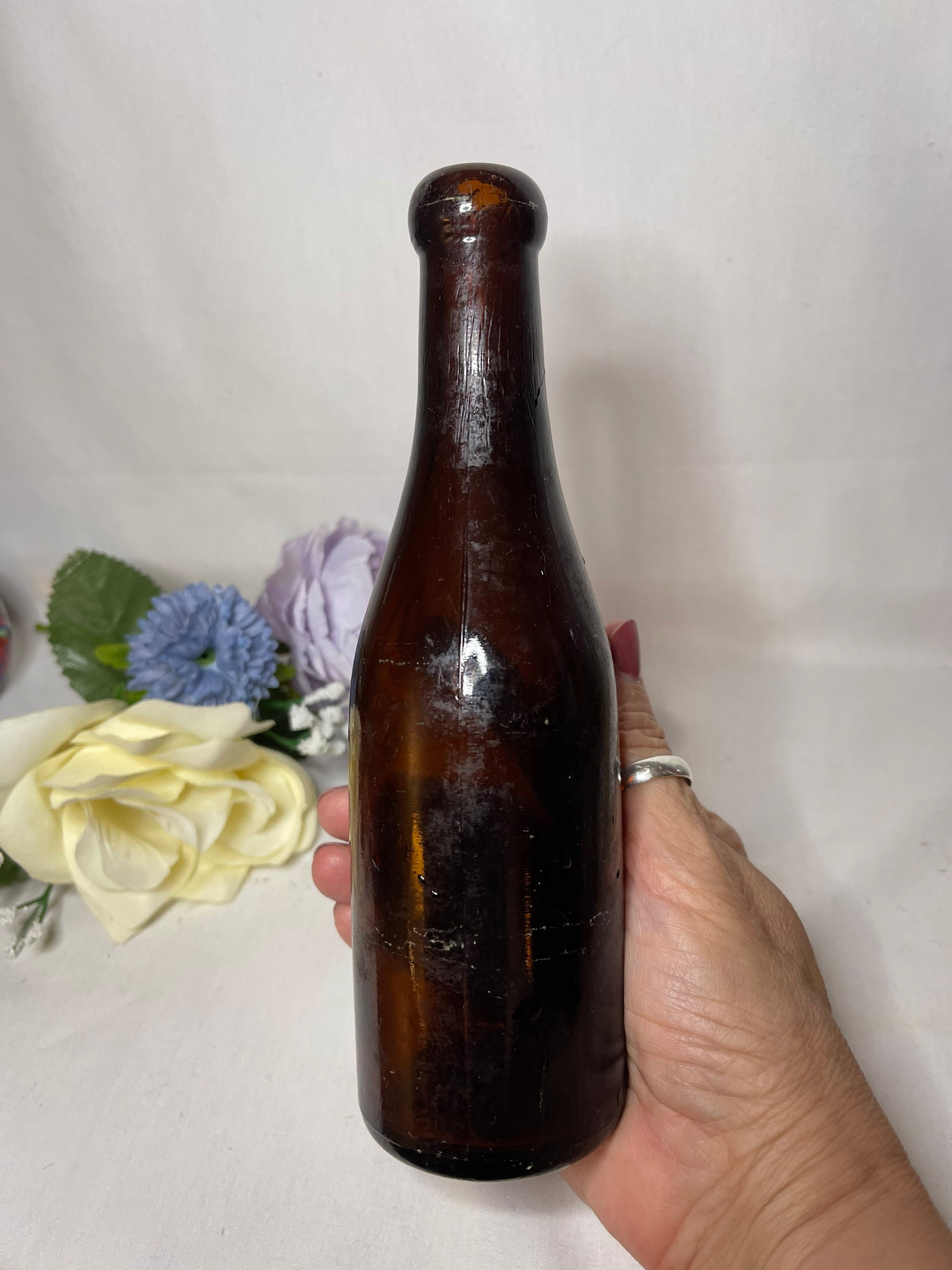 Red Raven Splits Brown Bottle 1890-1930 - Etsy