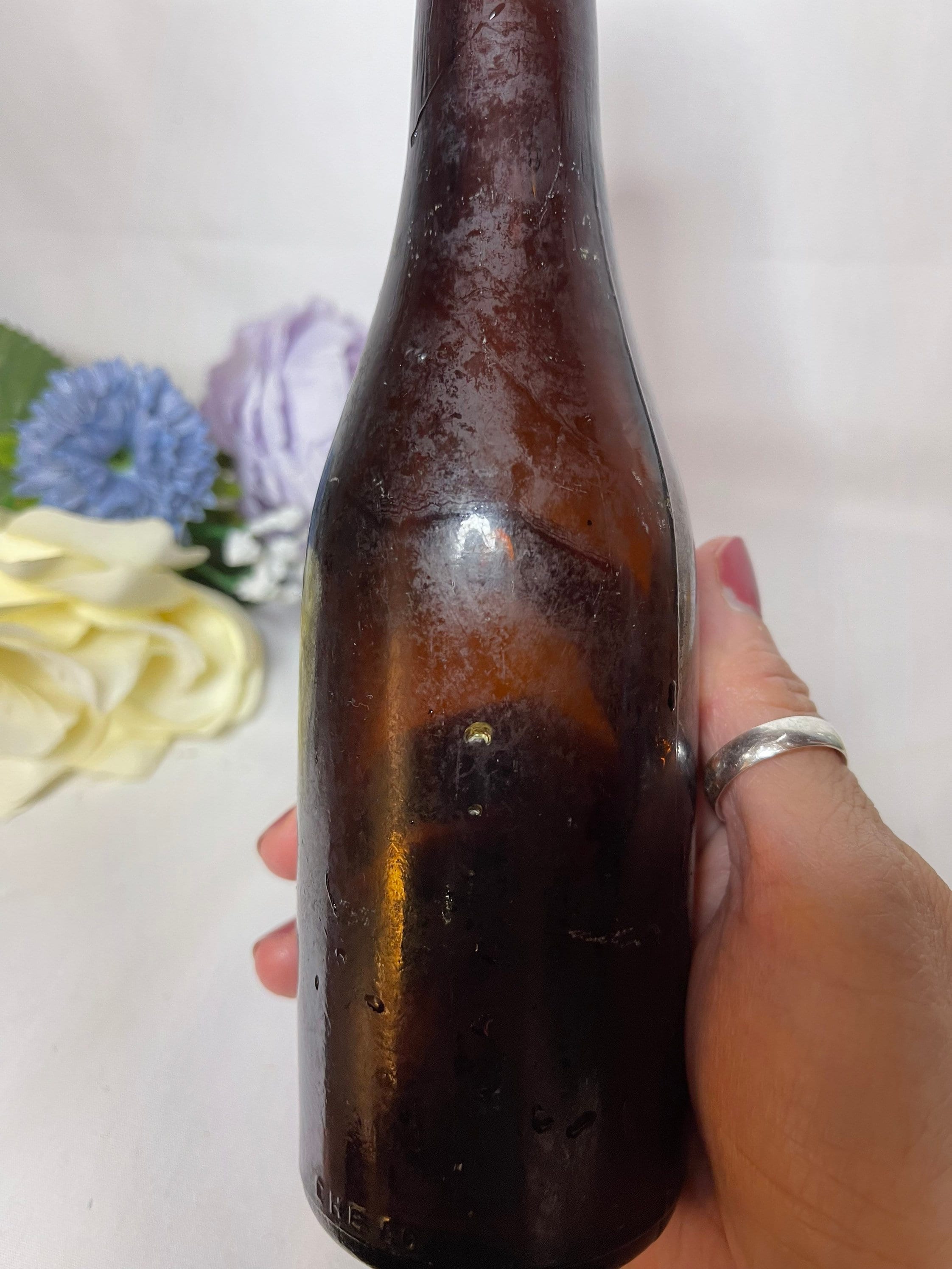 Red Raven Splits Brown Bottle 1890-1930 - Etsy