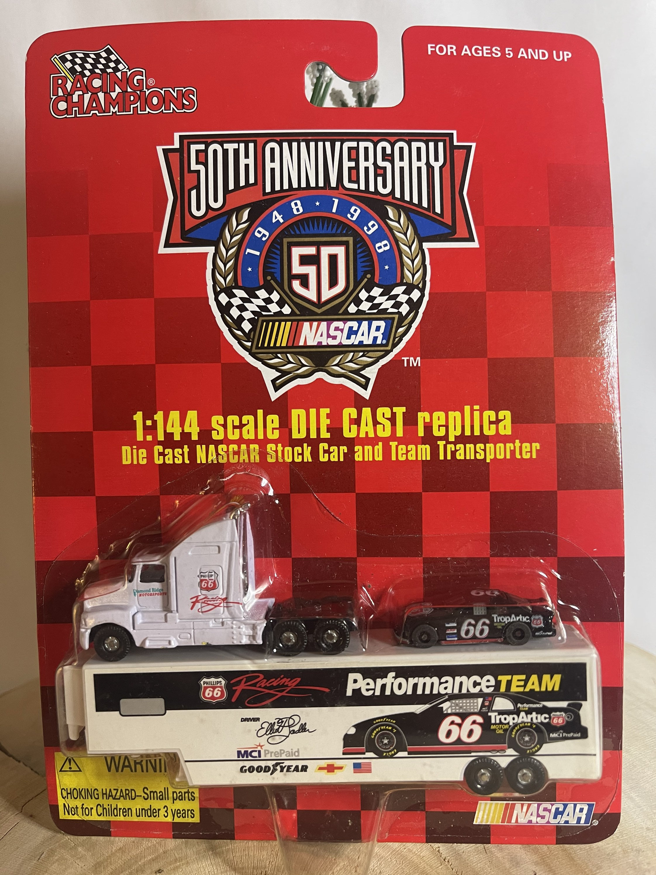 Collectible NASCAR 50th Anniversary Phillips 66 Scale Model Racing Team ...