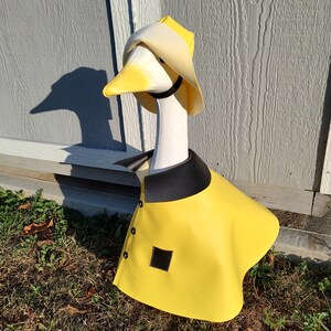 Goose Outfit yellow Raincoat Porch Goose Outfit Fits 23 to 25 Inch ...
