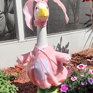 Pink Easter Bunny Porch Goose Outfit - Fits 23 to 25 Inch Plastic or ...