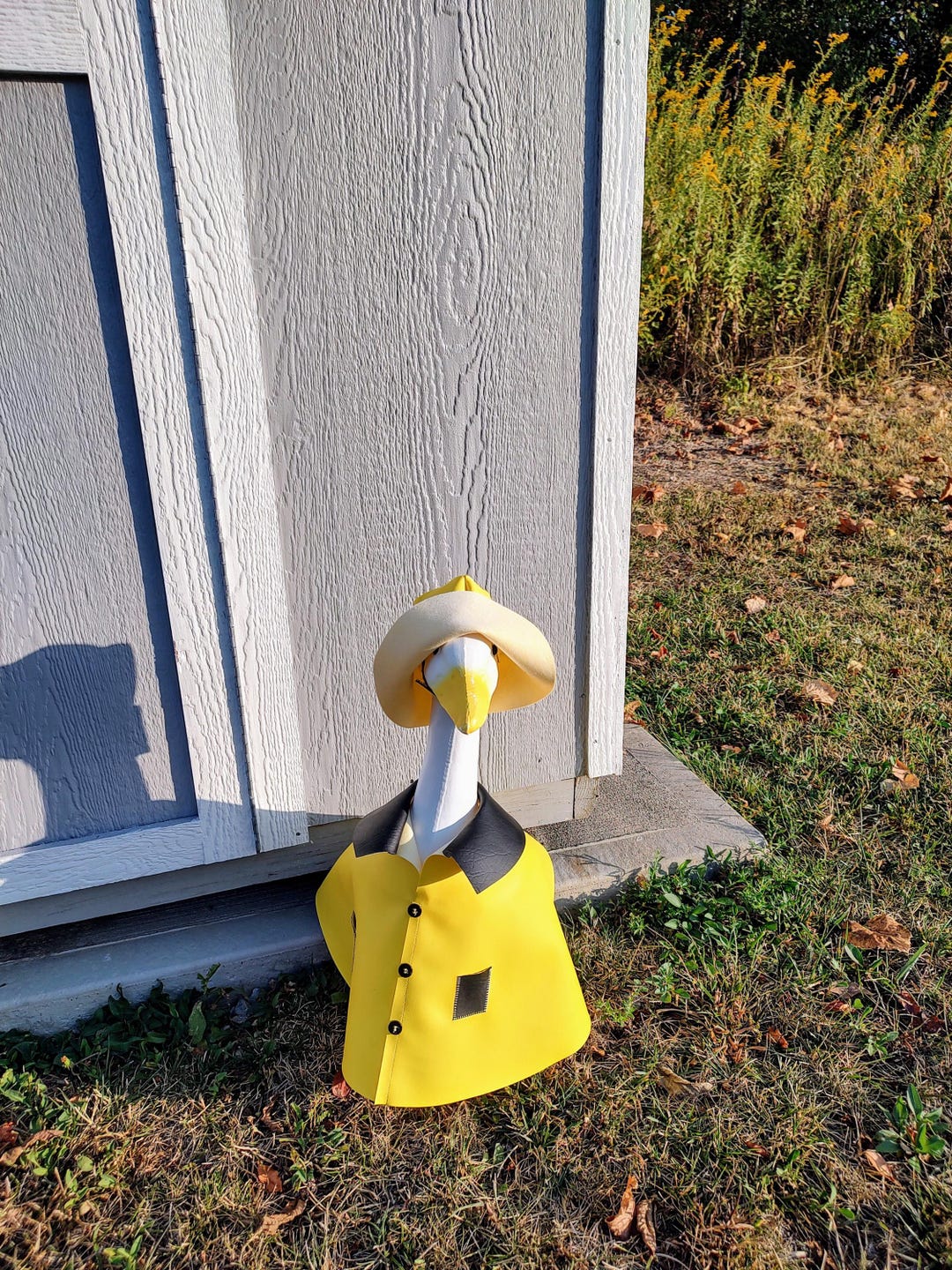 Goose Outfit yellow Raincoat Porch Goose Outfit Fits 23 to 25 Inch ...