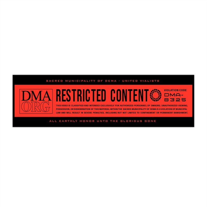 Dma.org Bumper Sticker - Etsy