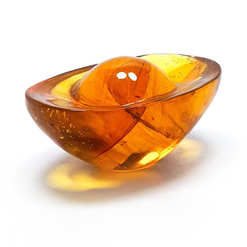 Lucky Bowl Figurine | Amber Collectible, Genuine Natural Amber, Unique ...