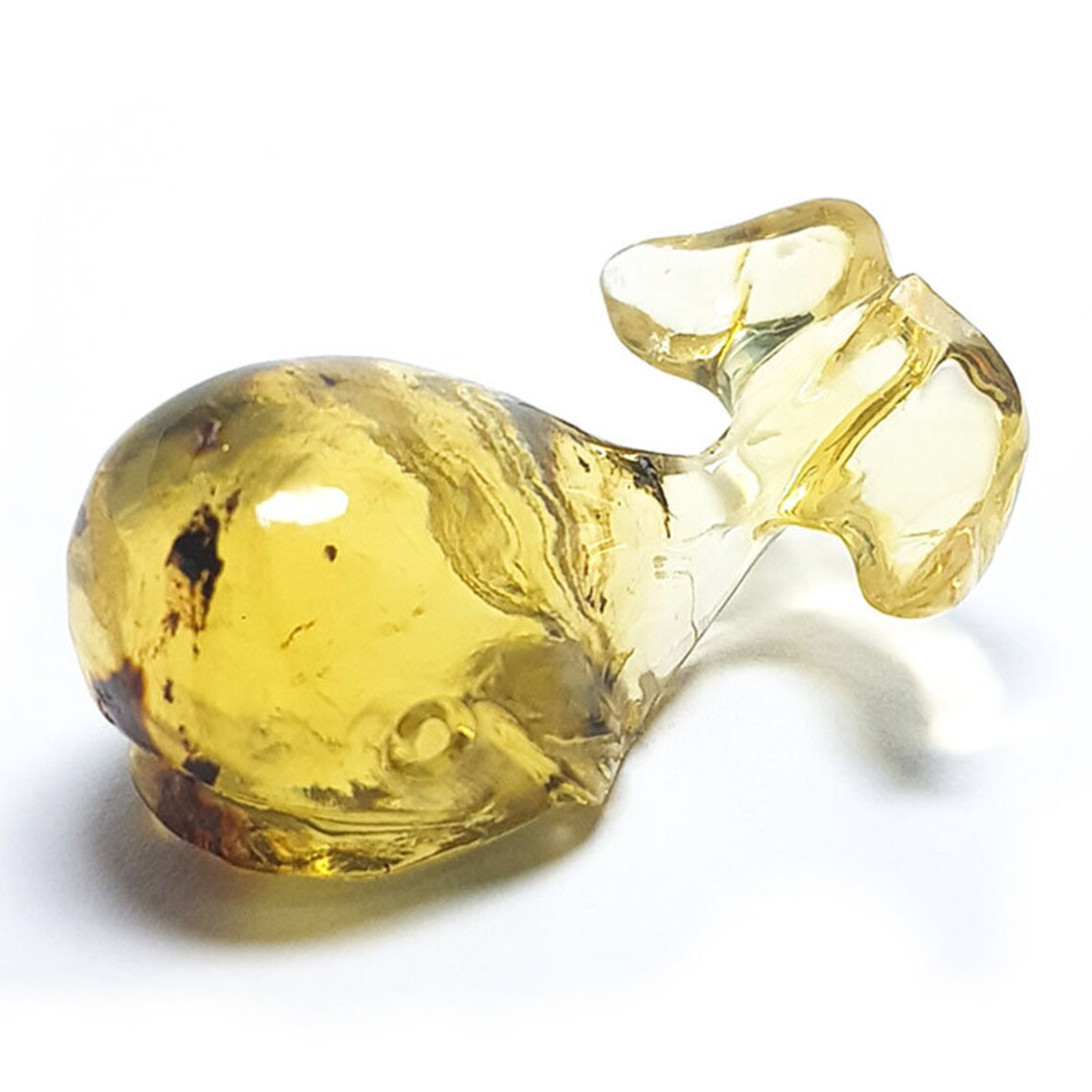 Excellent Whale Amber Figurine | Dominican Amber | Handcrafted Amber ...