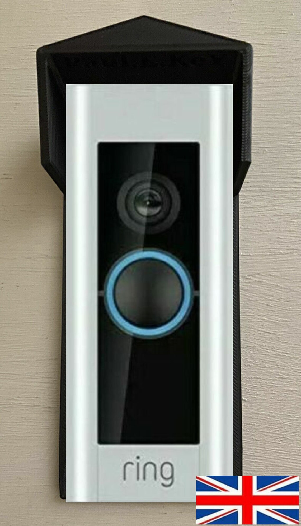 Rain Sun Cover for Ring Wired Video Doorbell Screw on Made in the Uk ...