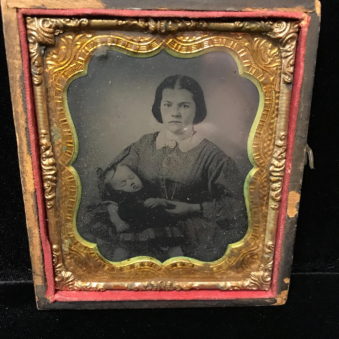 Original Ambrotype Post Mortem Circa 1860 // Victorian Post Mortem ...