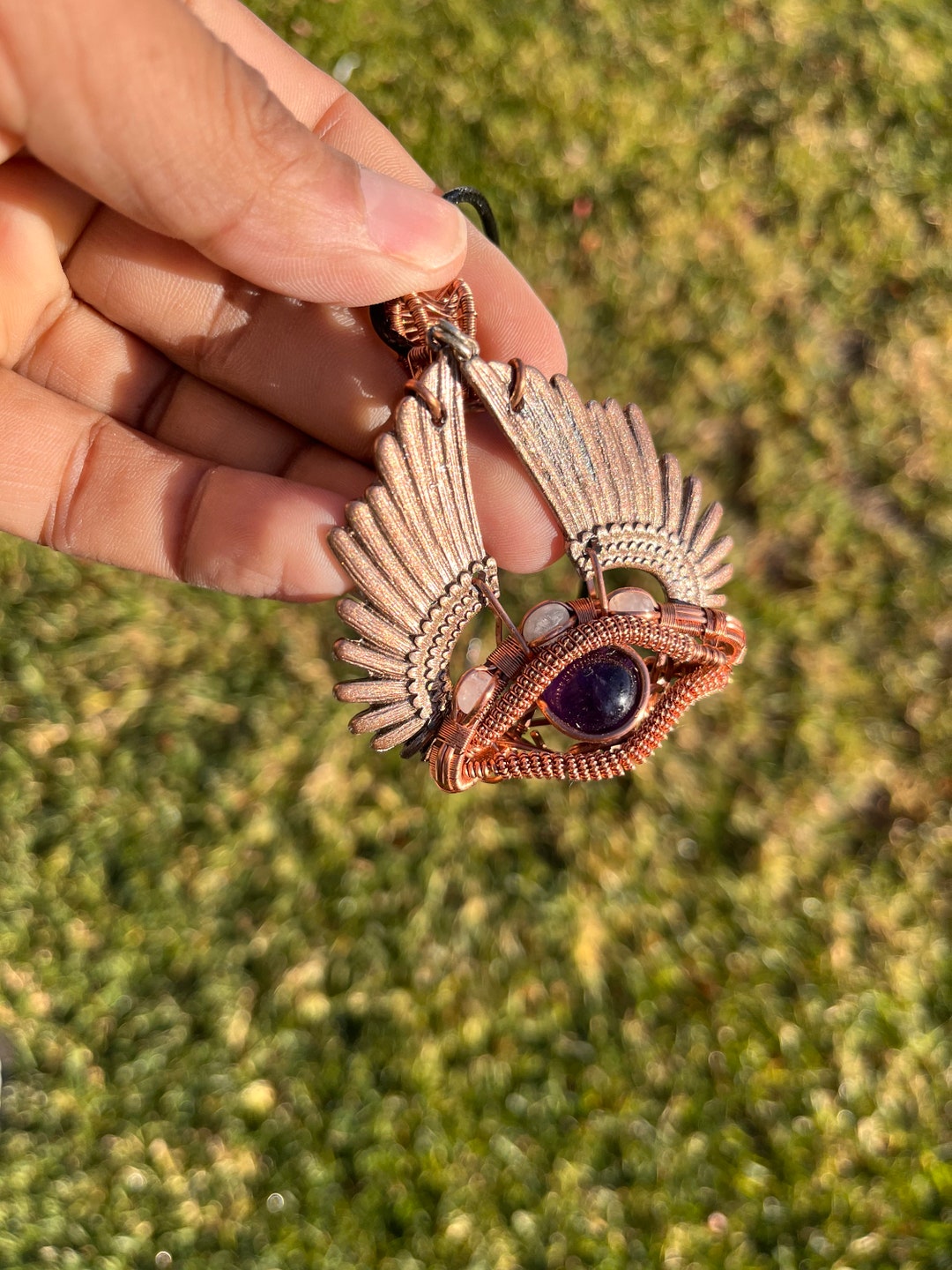 Amethyst Eye Seraphim Comes With Black 18 Inch Rope - Etsy