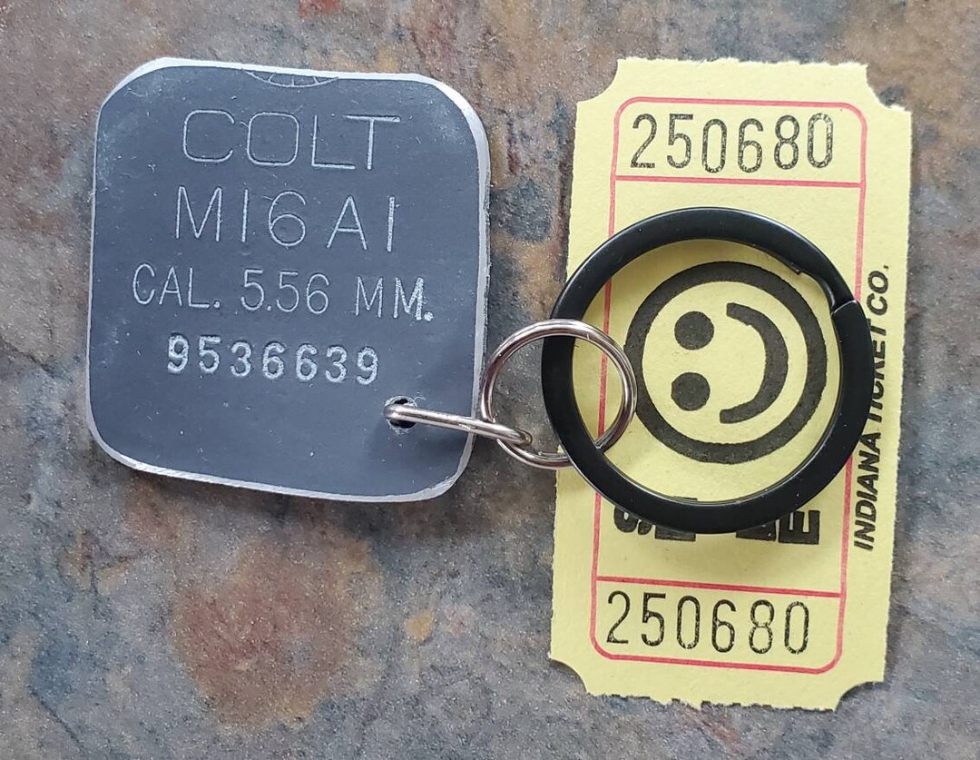 Keychain Made From a Real Machinegun Colt - Etsy